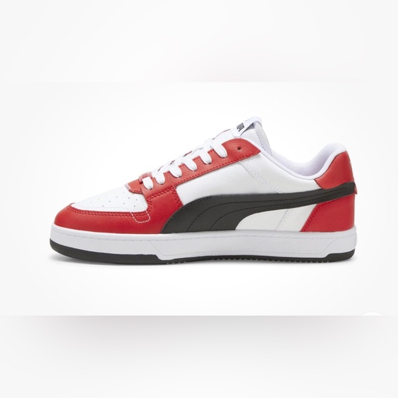 Puma | Shoes | Puma Red And White Retro Sneakers | Poshmark